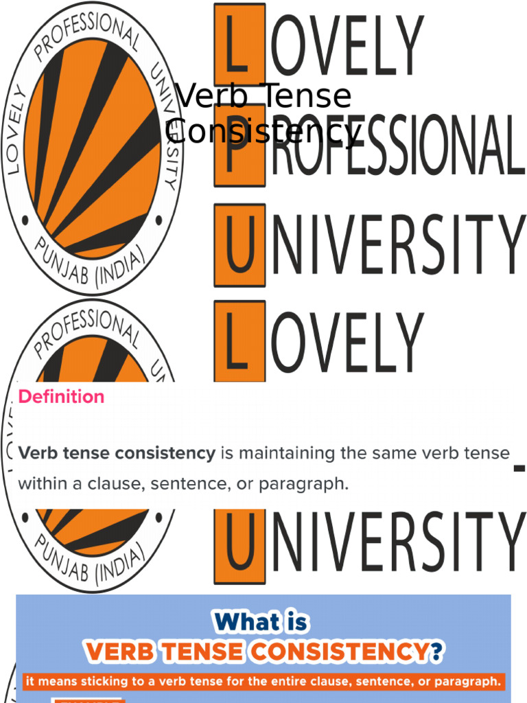 Verb Tense Consistency | PDF | Grammatical Tense | Verb