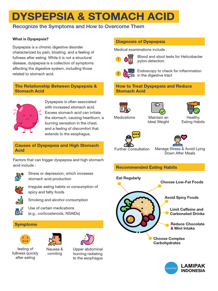 (ENGLISH) A2 Poster Edukasi Dispepsia Logo LAMIPAK | PDF | Indigestion ...