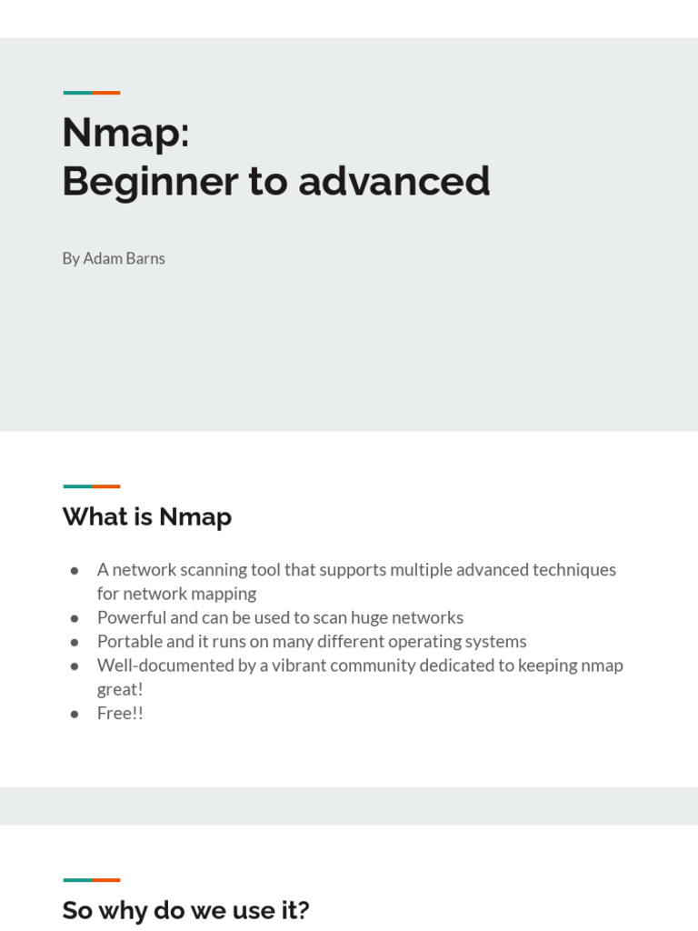 Nmap Beginner To Advanced | PDF | Transmission Control Protocol | Port (Computer Networking)