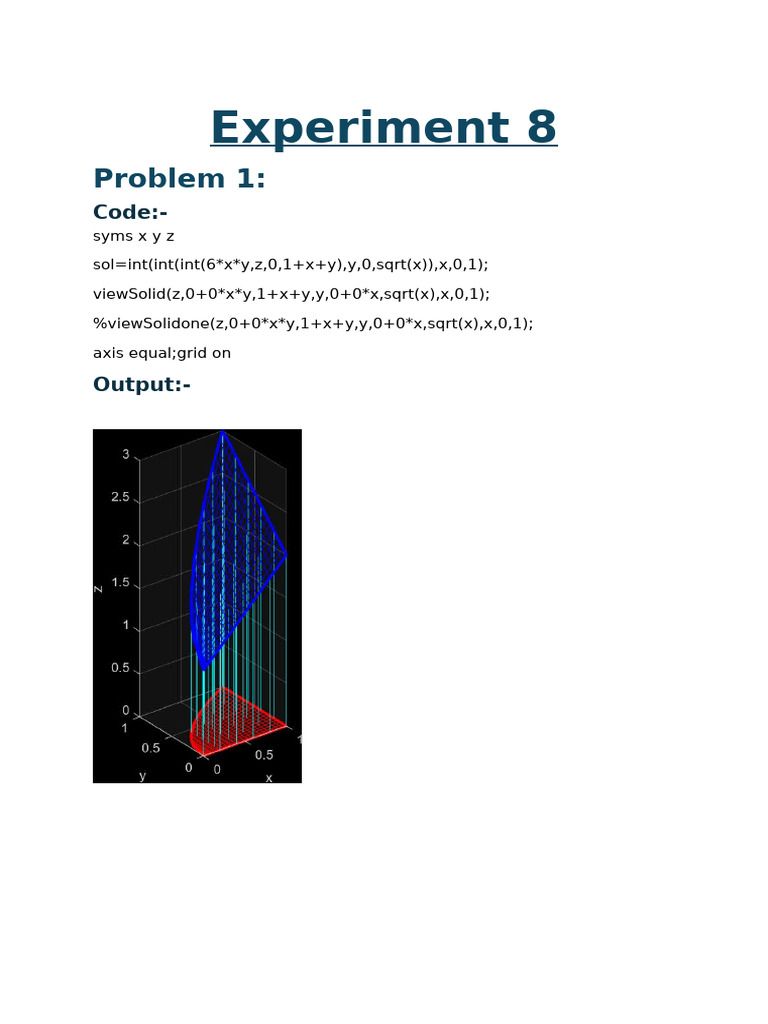 Experiment 8 | PDF