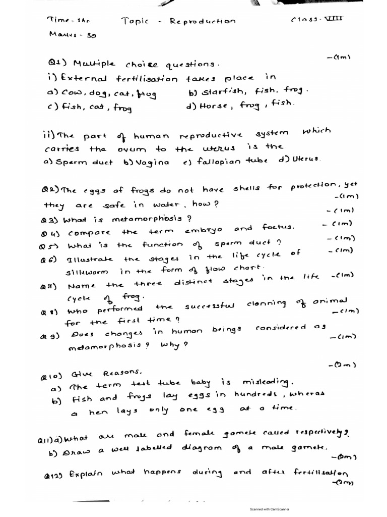 8th reproduction test. | PDF