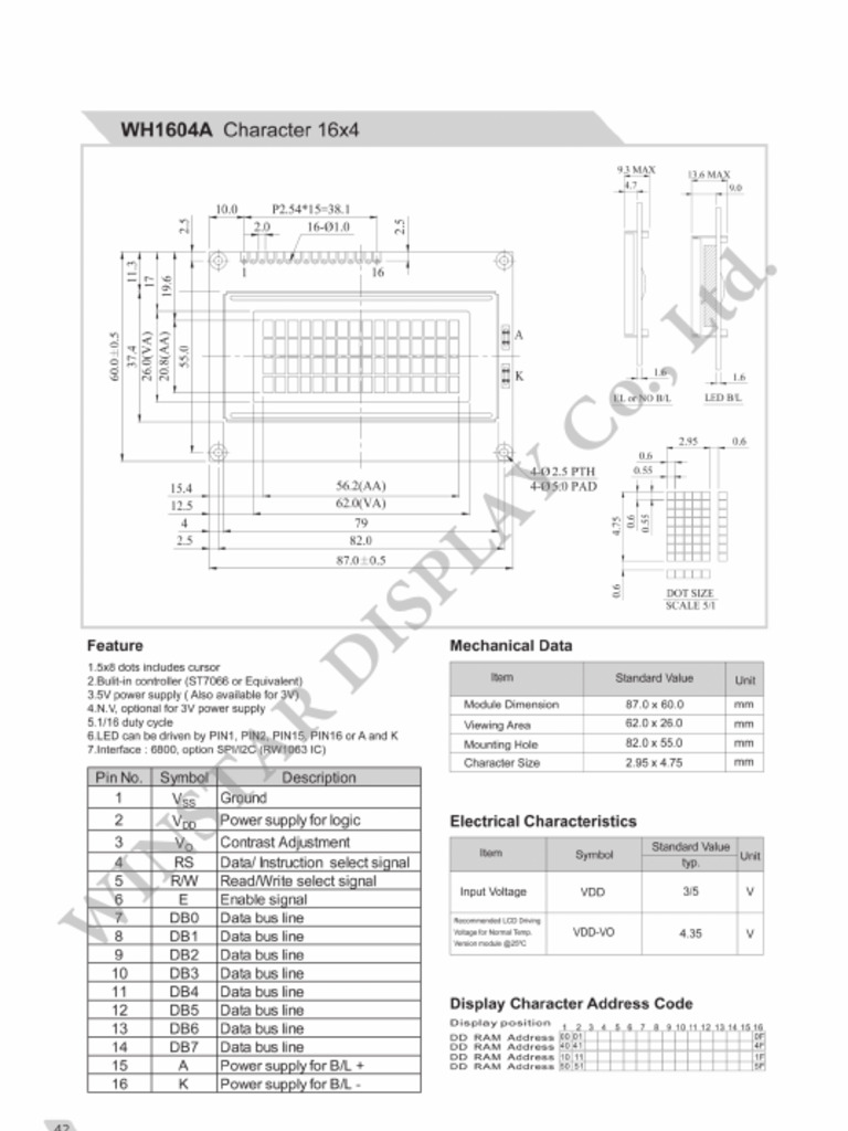 WH1604A | PDF