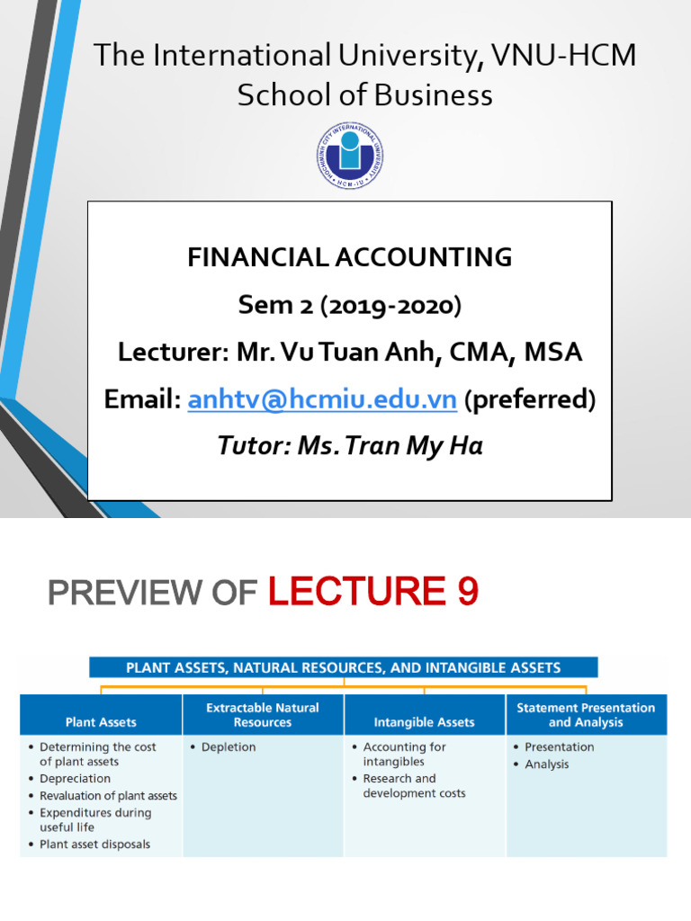 Lecture - PPE | PDF | Depreciation | Book Value