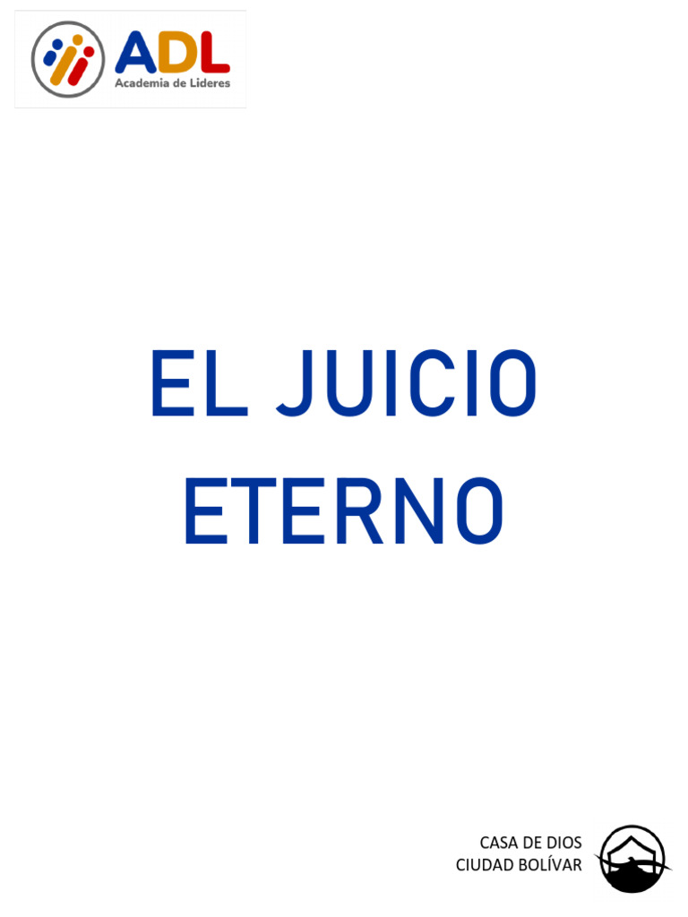 12.-El Juicio Eterno | PDF | Cristo (título) | Pecado