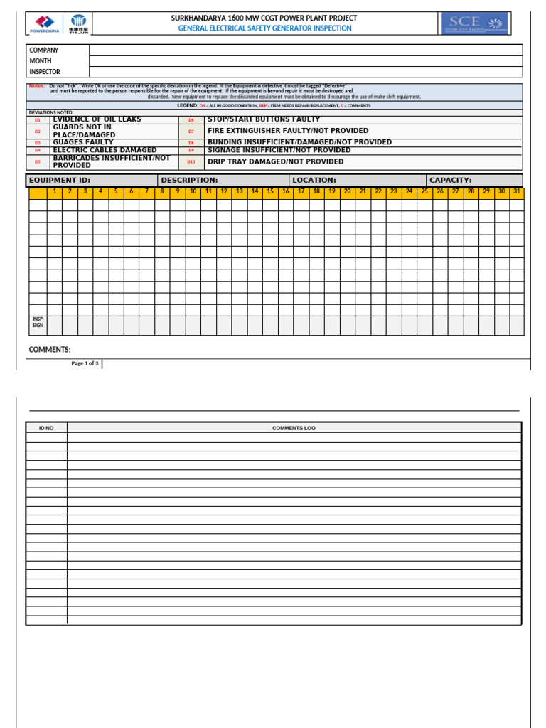 1. GENERATOR INSPECTION | PDF