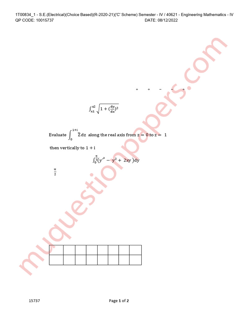 Be - Electrical Engineering - Semester 4 - 2022 - December ...