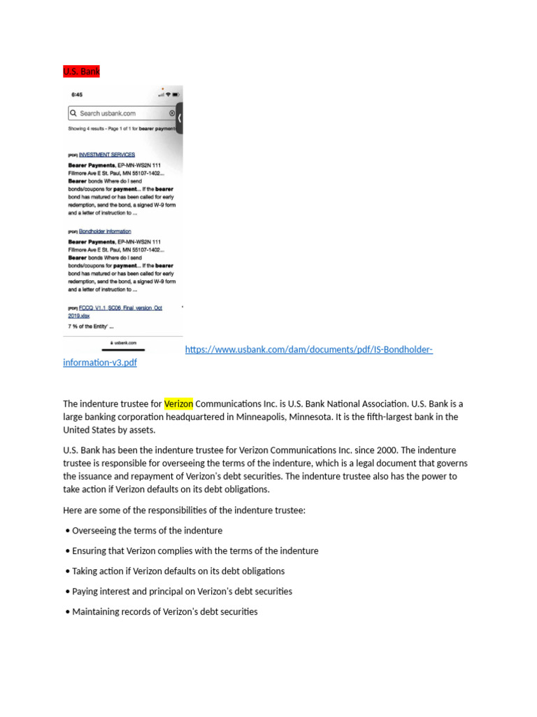 Indentured Trustee Lists | PDF | Securities (Finance) | Bonds (Finance)