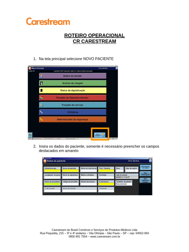 ROTEIRO OPERACIONAL CR Com Foto | PDF