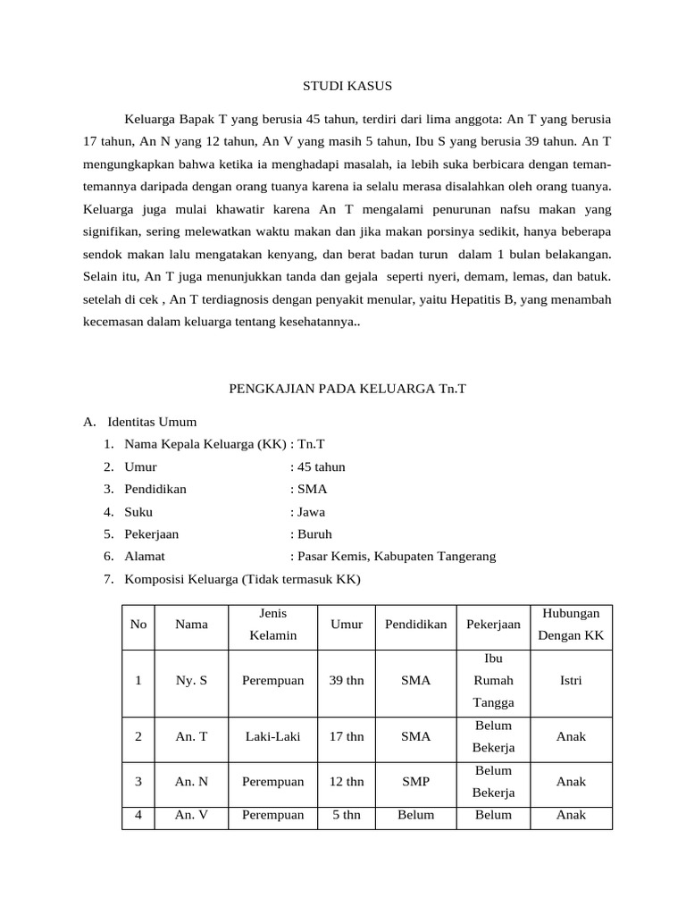 Data Umum Dan Riwayat Tahap-1 | PDF