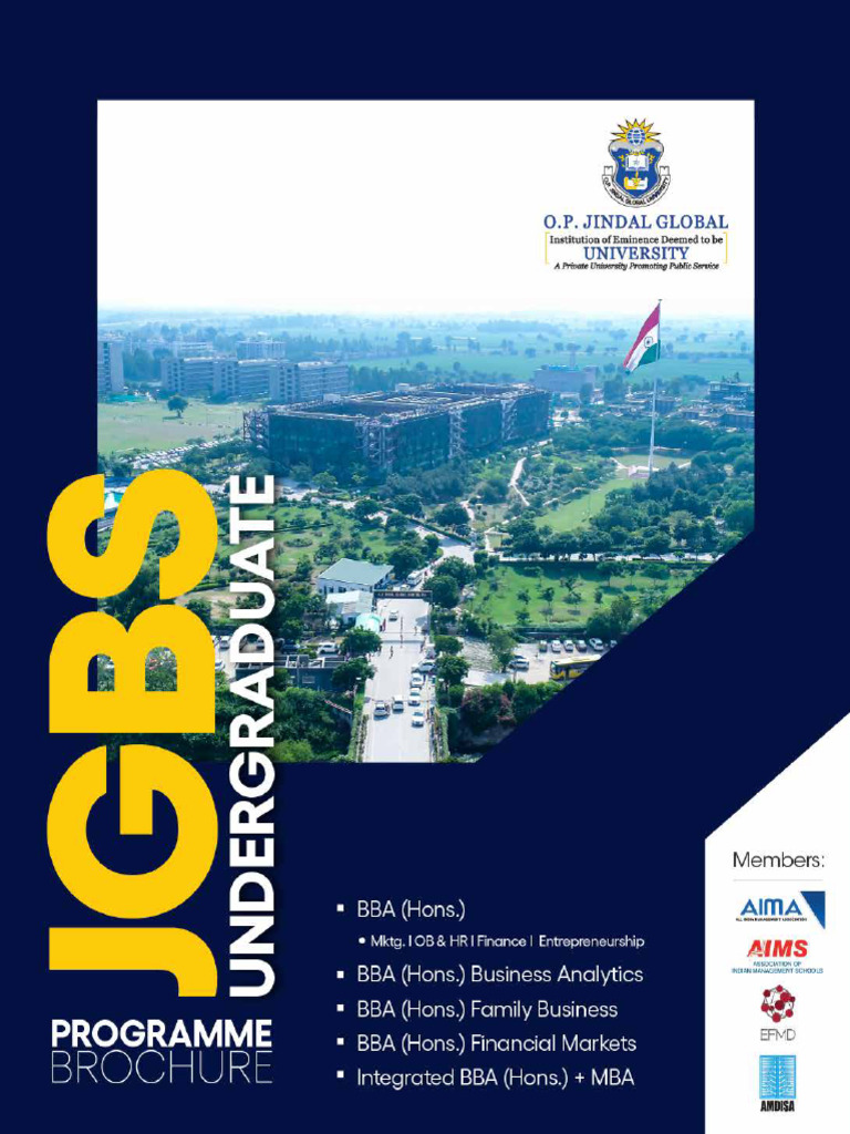 JGBS UG Brochure 2021-1 | PDF | University And College Admission