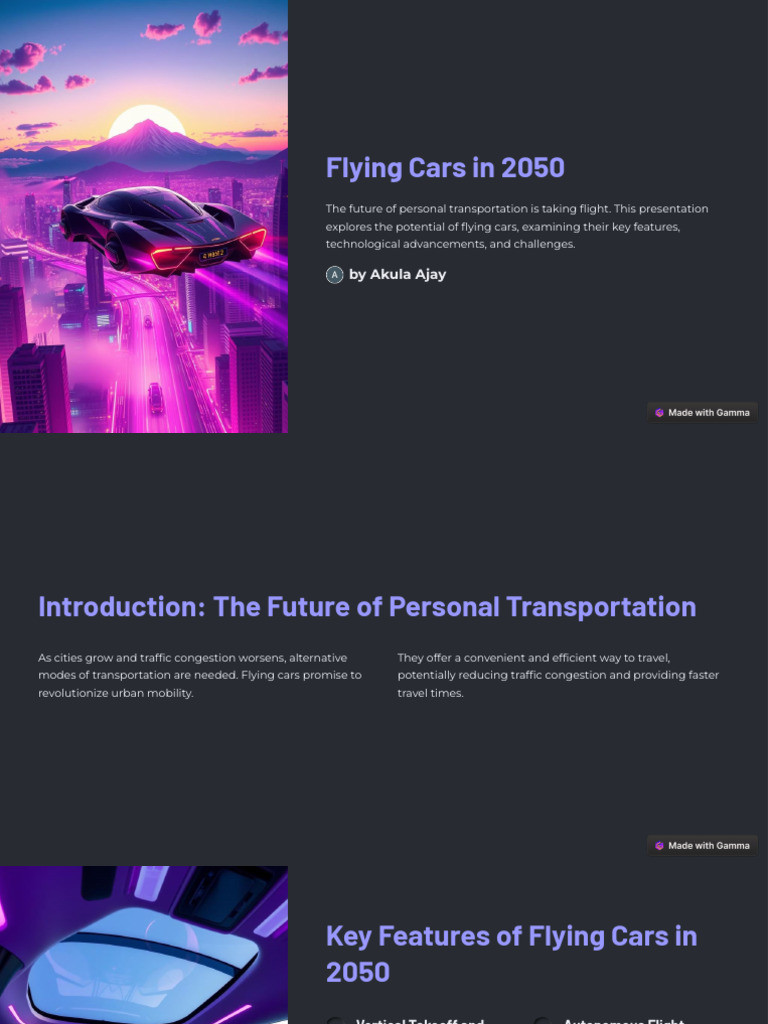 Flying Cars in 2050 (1) | PDF | Car | Transport