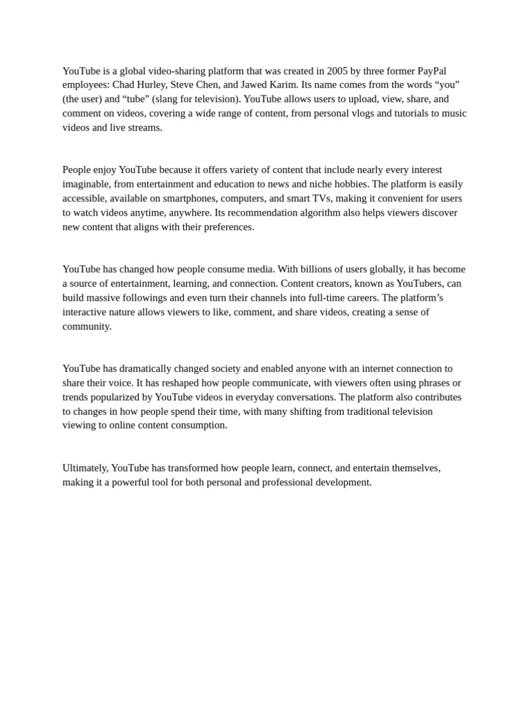Youtube Assingment | PDF