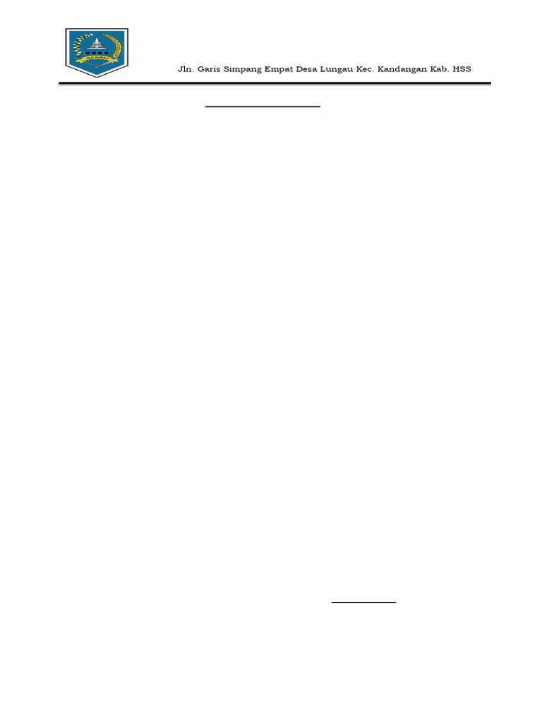 SURAT KETERANGAN KEPSEK | PDF