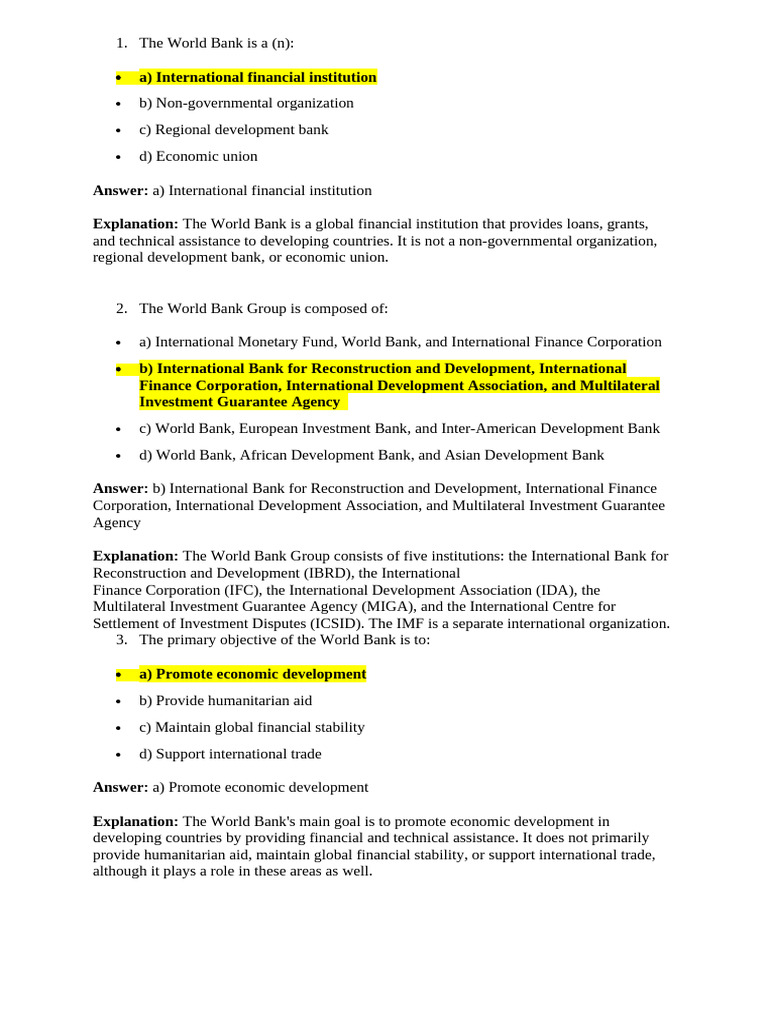 World Bank | PDF | World Bank Group | World Bank