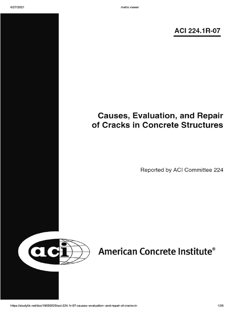 Aci 224.1R-07 | PDF