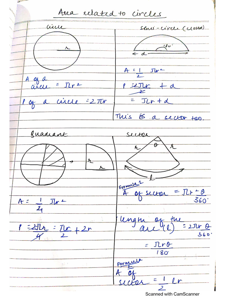 Area Related to Circles | PDF