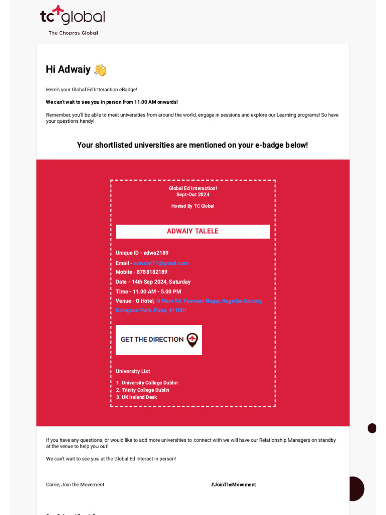 Gmail - Your EBadge For Our Global Ed Interaction! | PDF