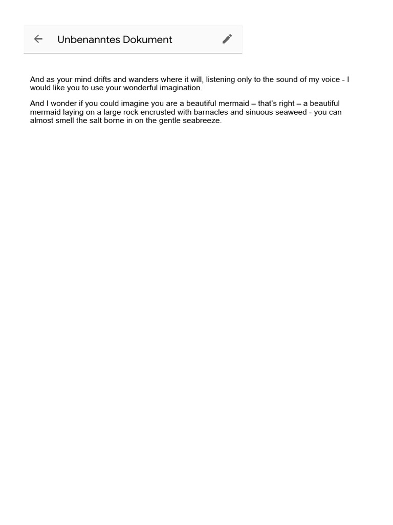 Mermaid Hypnosis | PDF