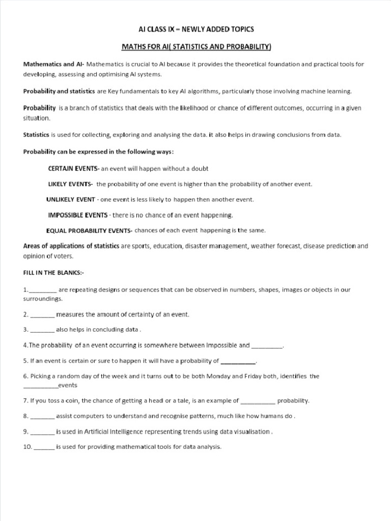 Ai Class 9 Pdf 