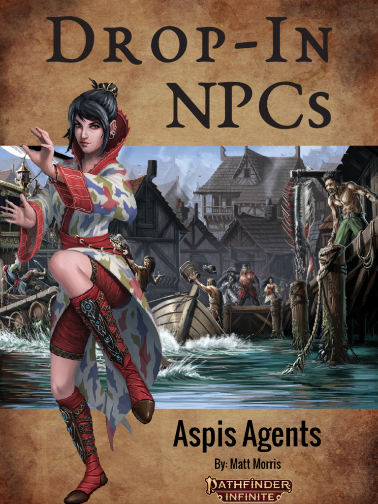Drop-In NPCs - Aspis Agents | PDF | D20 System | Fantasy Role Playing Games