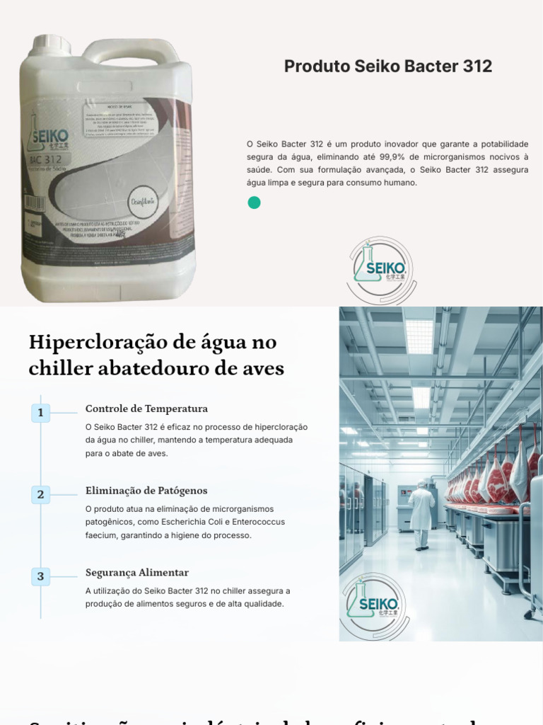 Beneficios Do SEIKO BACTER 312 | PDF | Desinfetante | Microrganismo