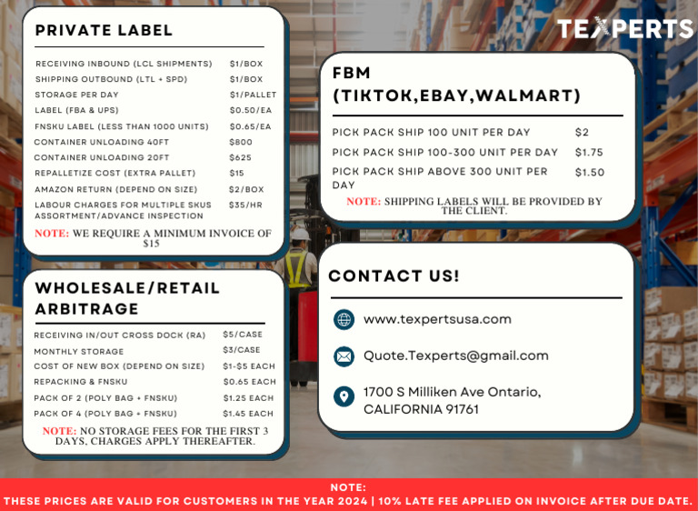 Texperts Rates | PDF