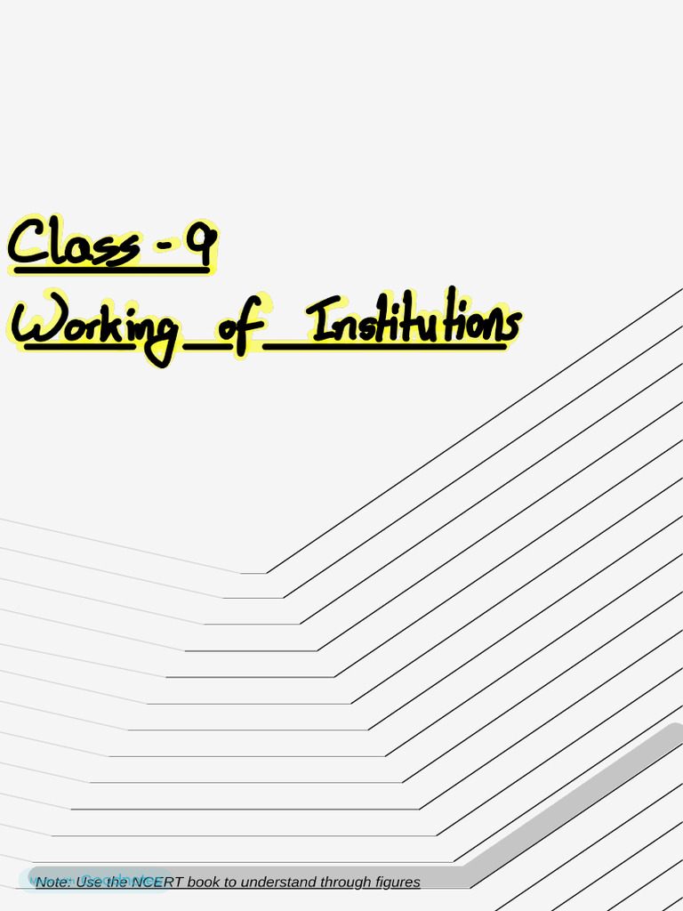 Class 9 Civics Chapter 4 Wo I | PDF