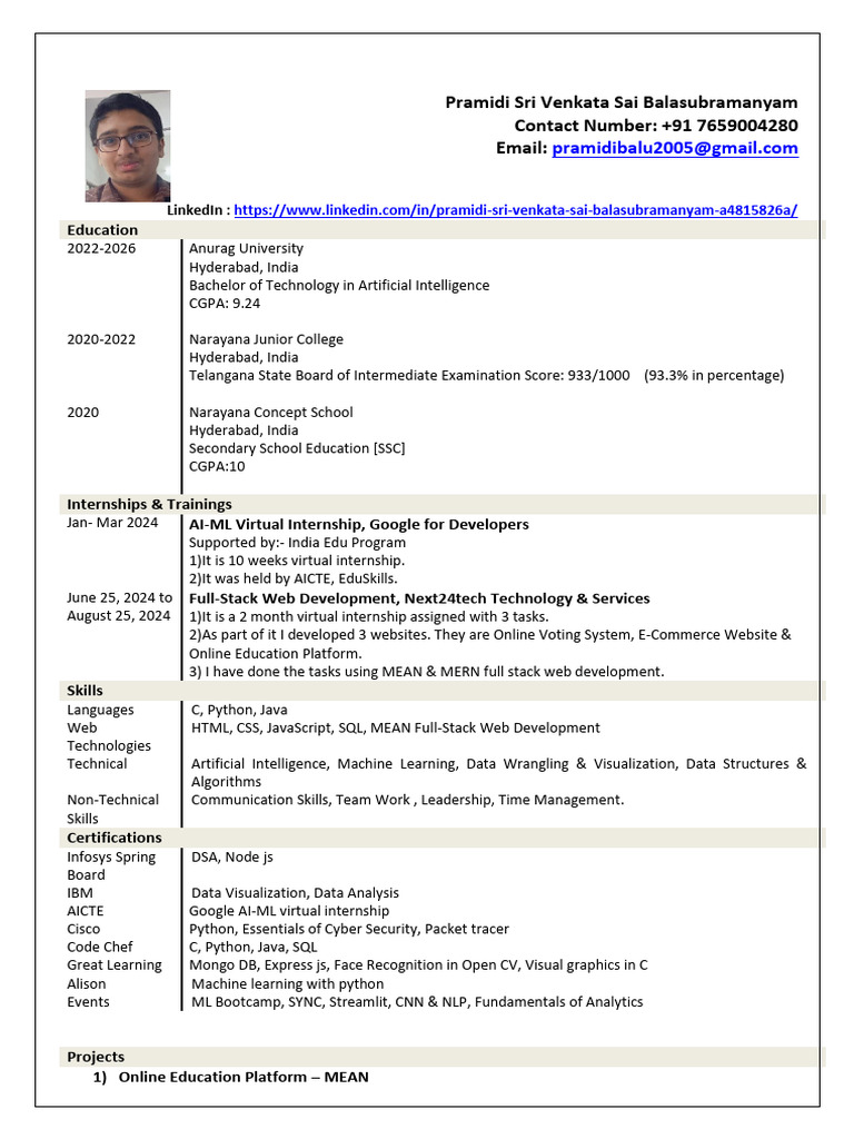 Resume | PDF | Web Development | Information Technology