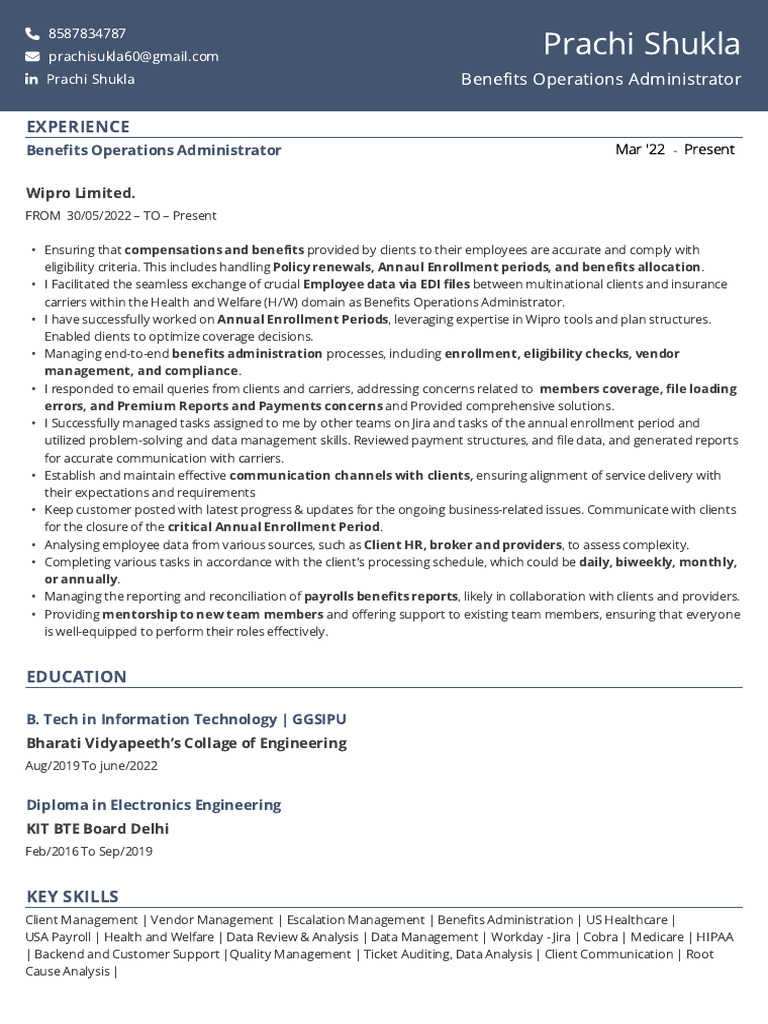 Prachi Resume | PDF | Computing | Business