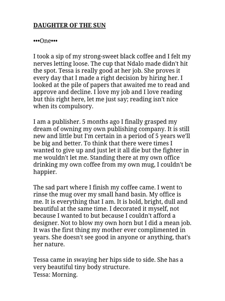 Daughter of the Sun | PDF