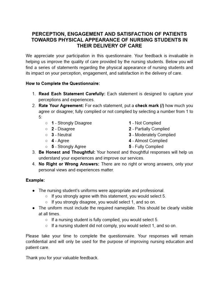 RESEARCH-QUESTIONNAIRE-1 | PDF | Nursing