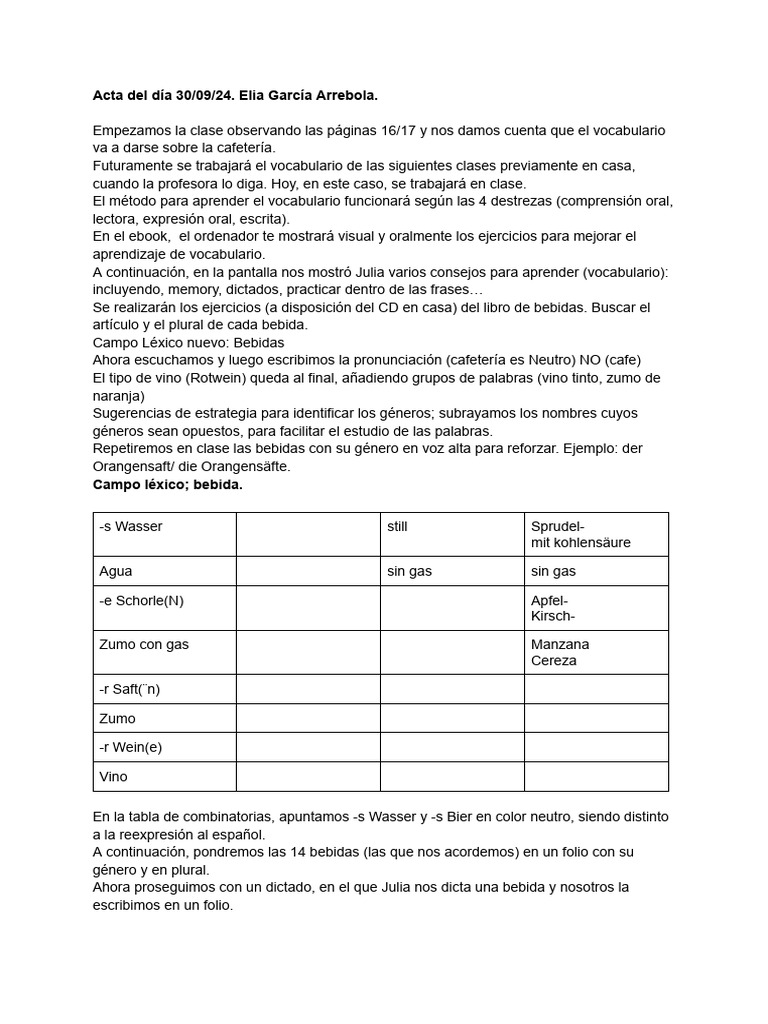 Acta 30-09-24 | PDF | Lingüística