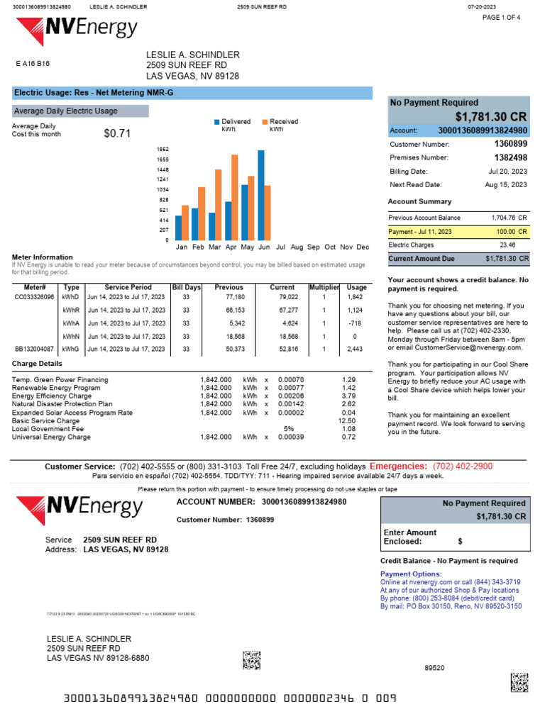 Utility Bill | PDF | Payments | Fee