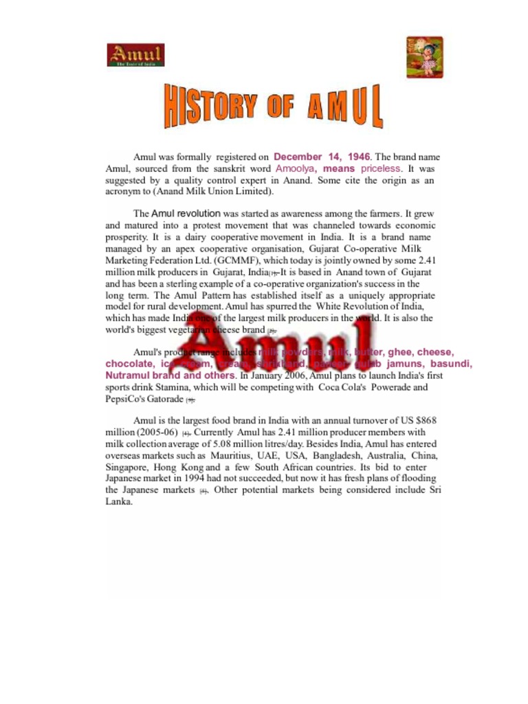 Amul - Project | Download Free PDF | Strategic Management | Business ...