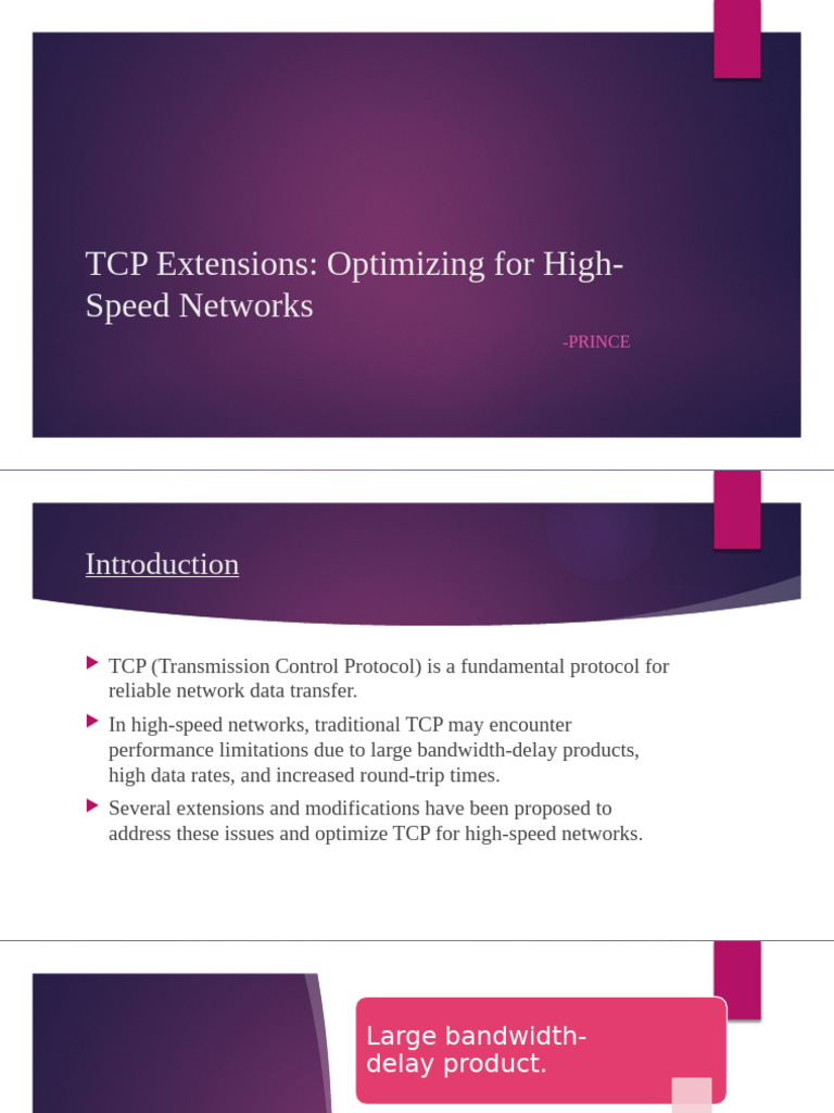 Tcp Extensions 1 Pdf Transmission Control Protocol Network Congestion 