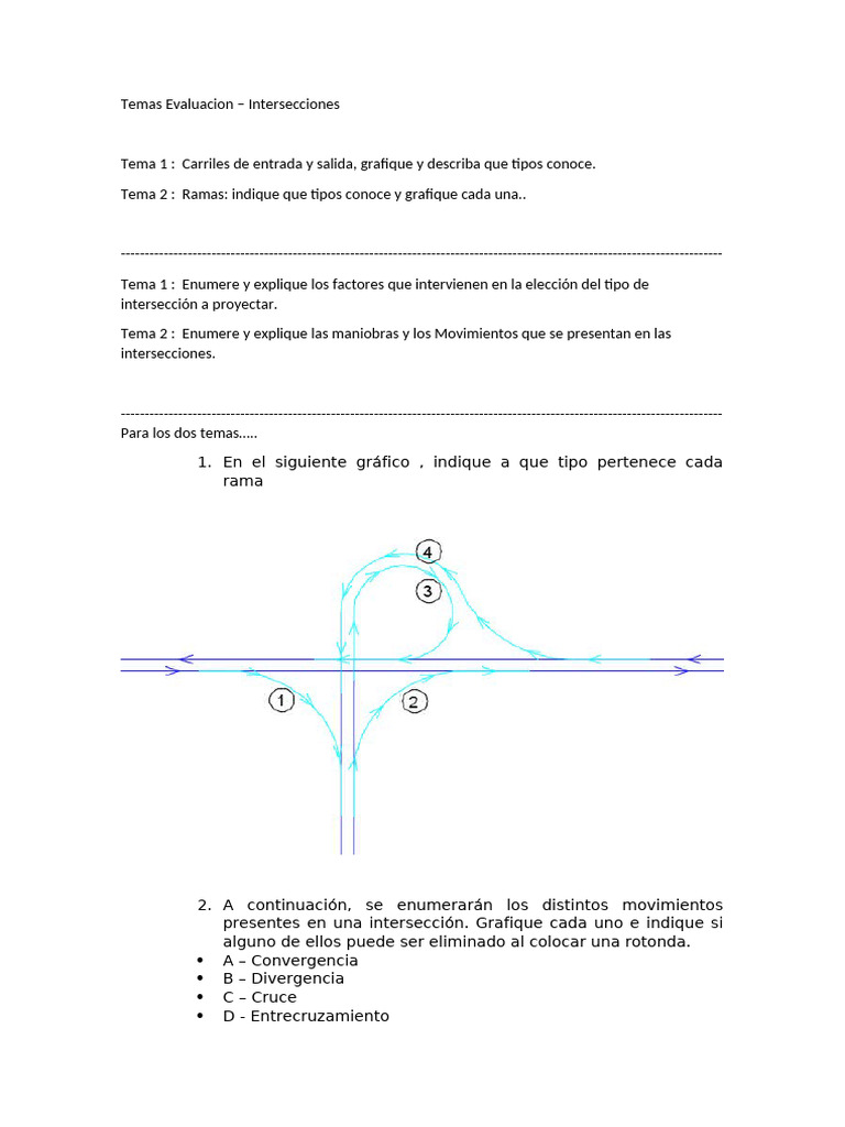 Temas Intersecciones | PDF