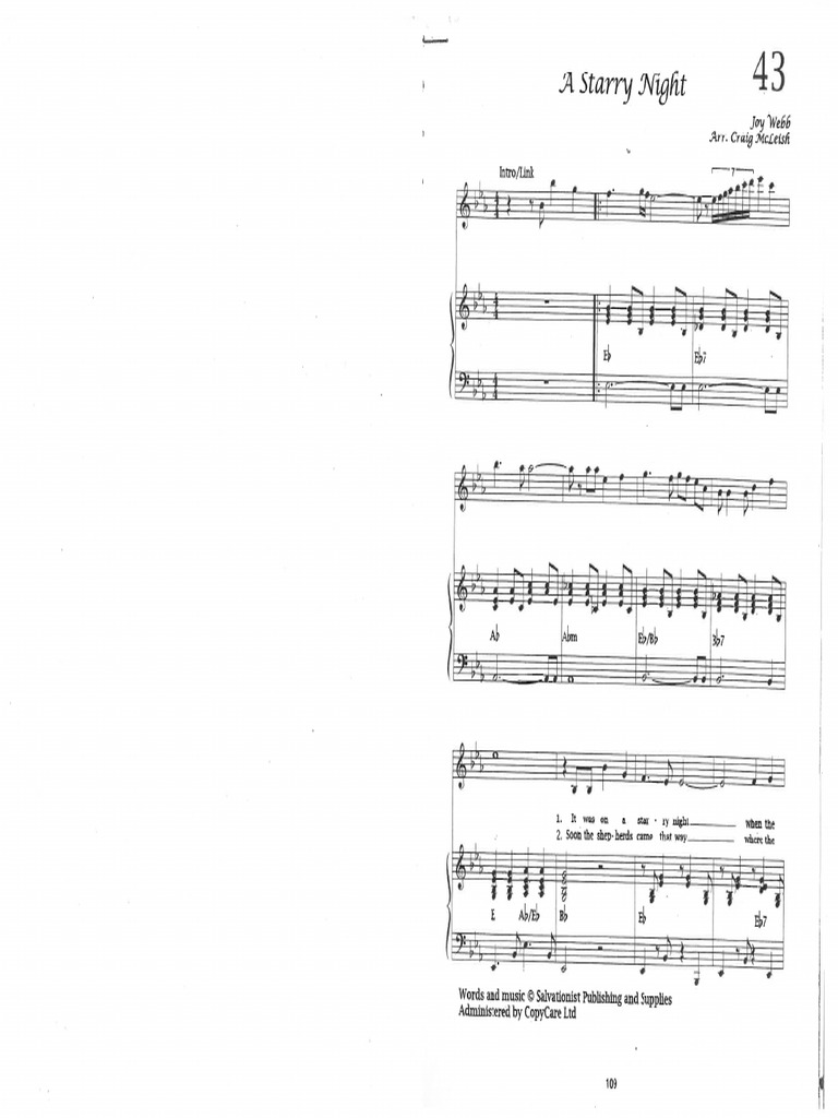 Starry Night Music 1 | PDF