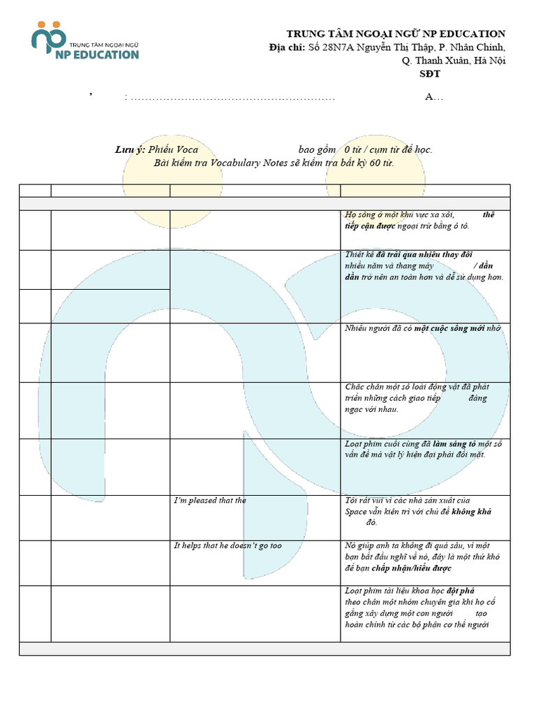 9a Vocab Note Review 2 | PDF