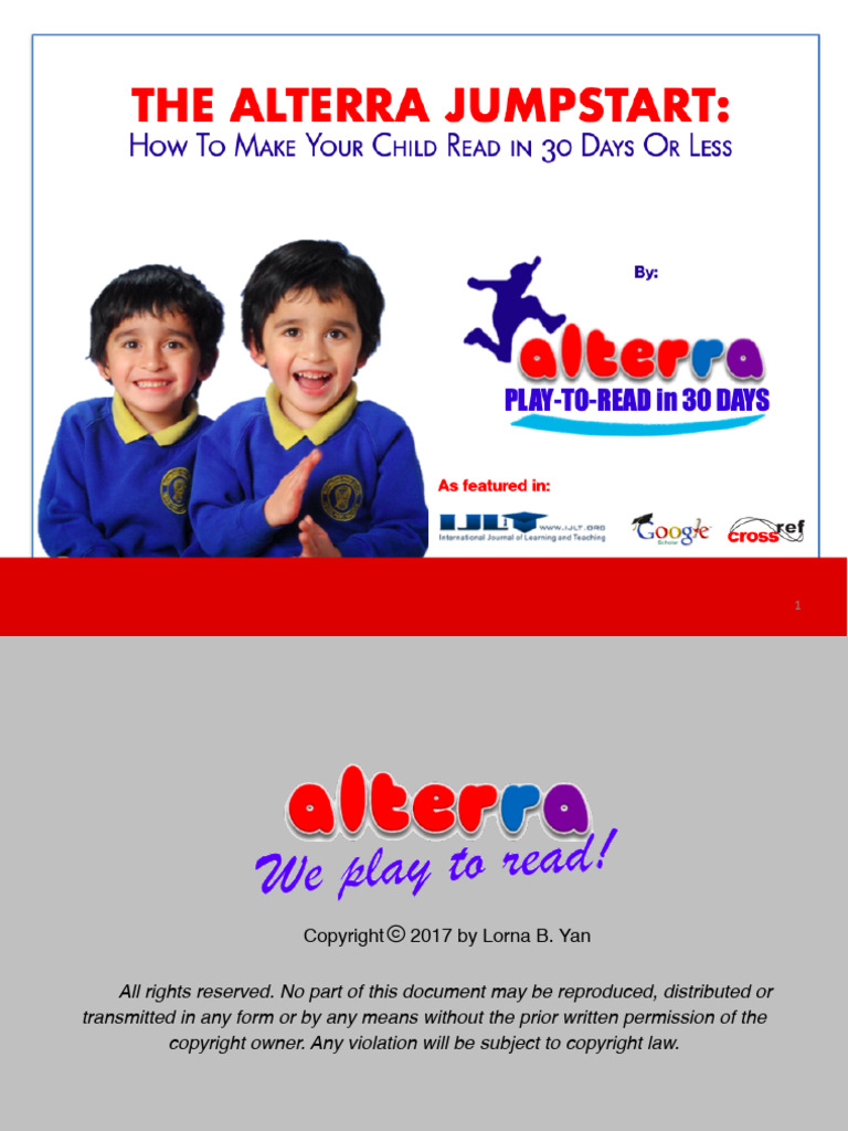 Alterra Play-To-read in 30 Days | PDF | Human Communication | Learning
