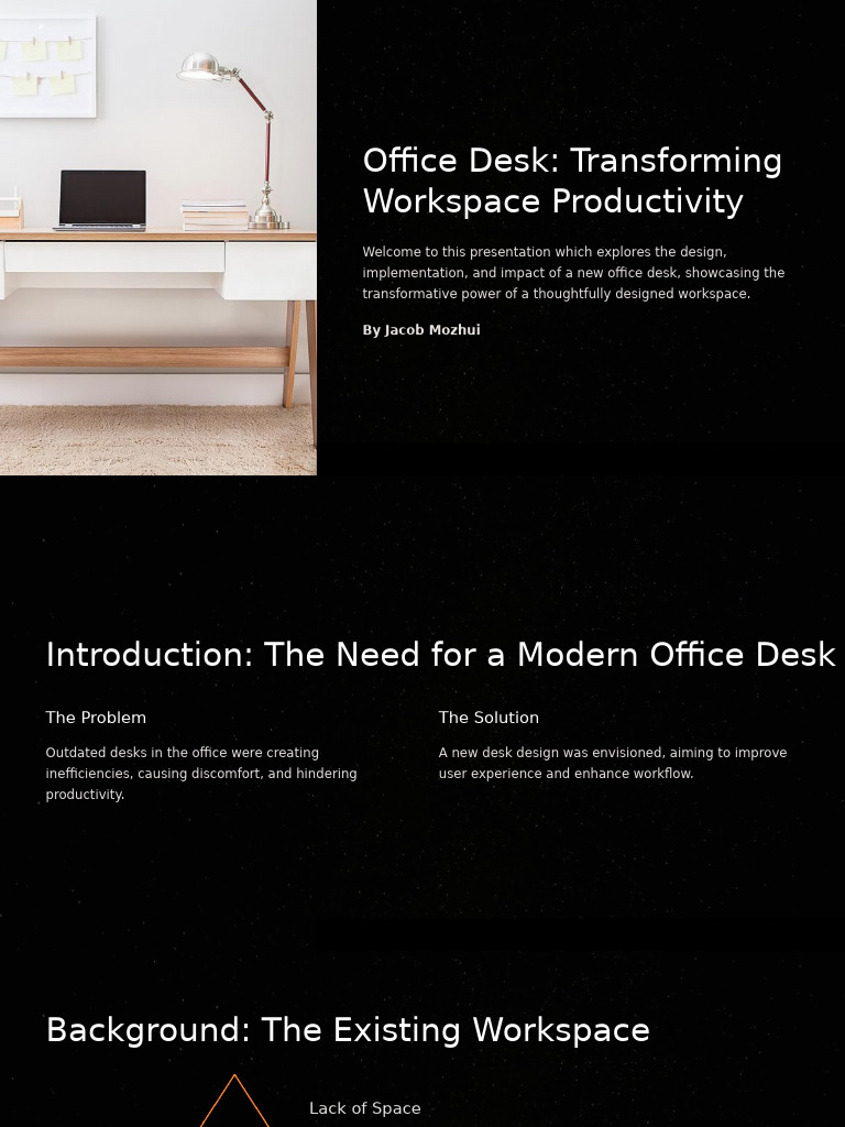 Office Desk Transforming Workspace Productivity Jacob | PDF | Desk ...
