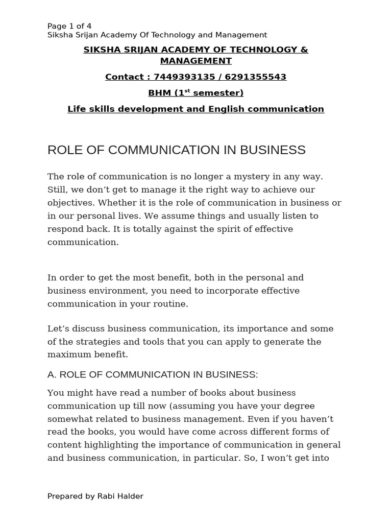 English Communication | PDF | Communication | Marketing