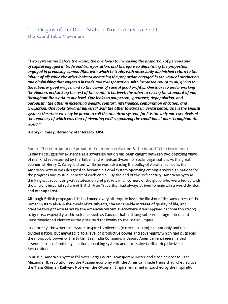 Origins - of - The - Deep - State - Part I | PDF | New Deal | Science