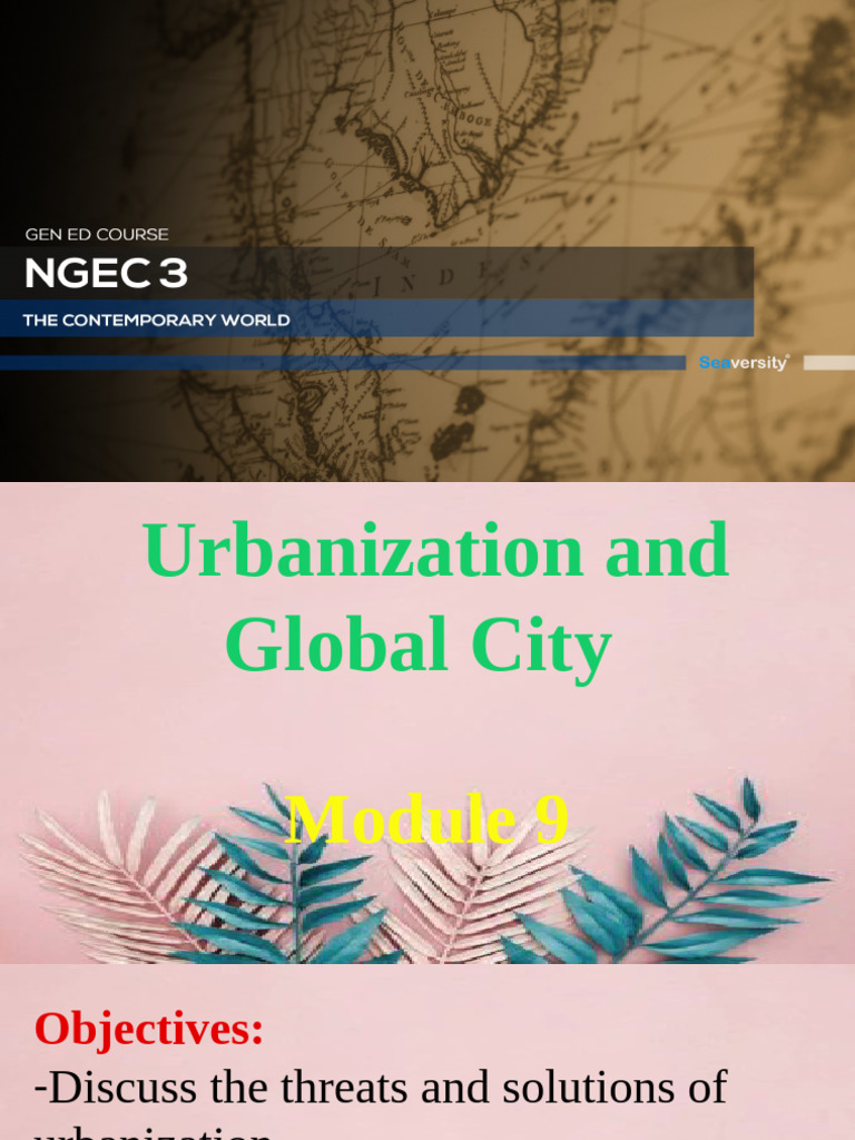 Lesson 9 Urbanization and Global City | PDF | Urbanization | World Systems Theory