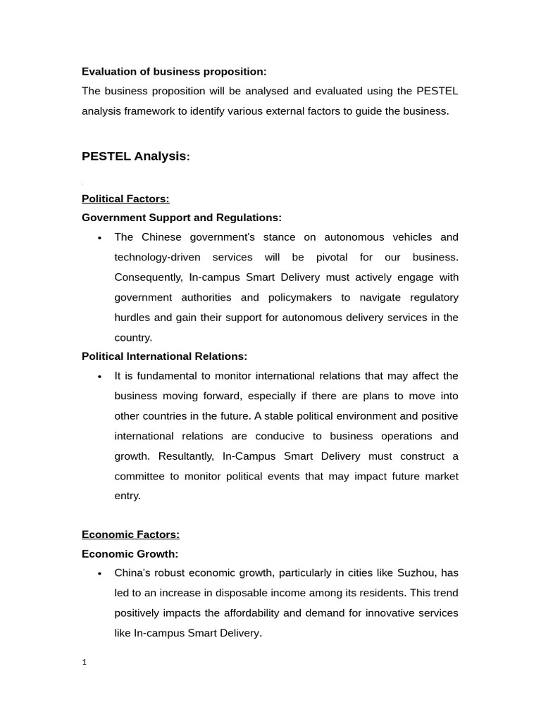 PESTEL Analysis | PDF | Market (Economics) | Privacy