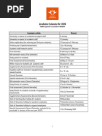 TU Delft Academic Calendar 2025-2026 | PDF | Academic Term ...