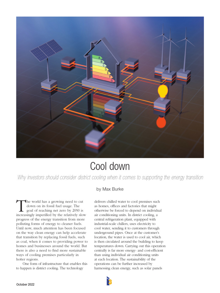 Disctrict Cooling Article by Max Burke 2 | PDF | Sustainable Energy | Infrastructure