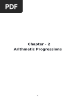 Class 10 Arithmetic Progression Worksheet | PDF