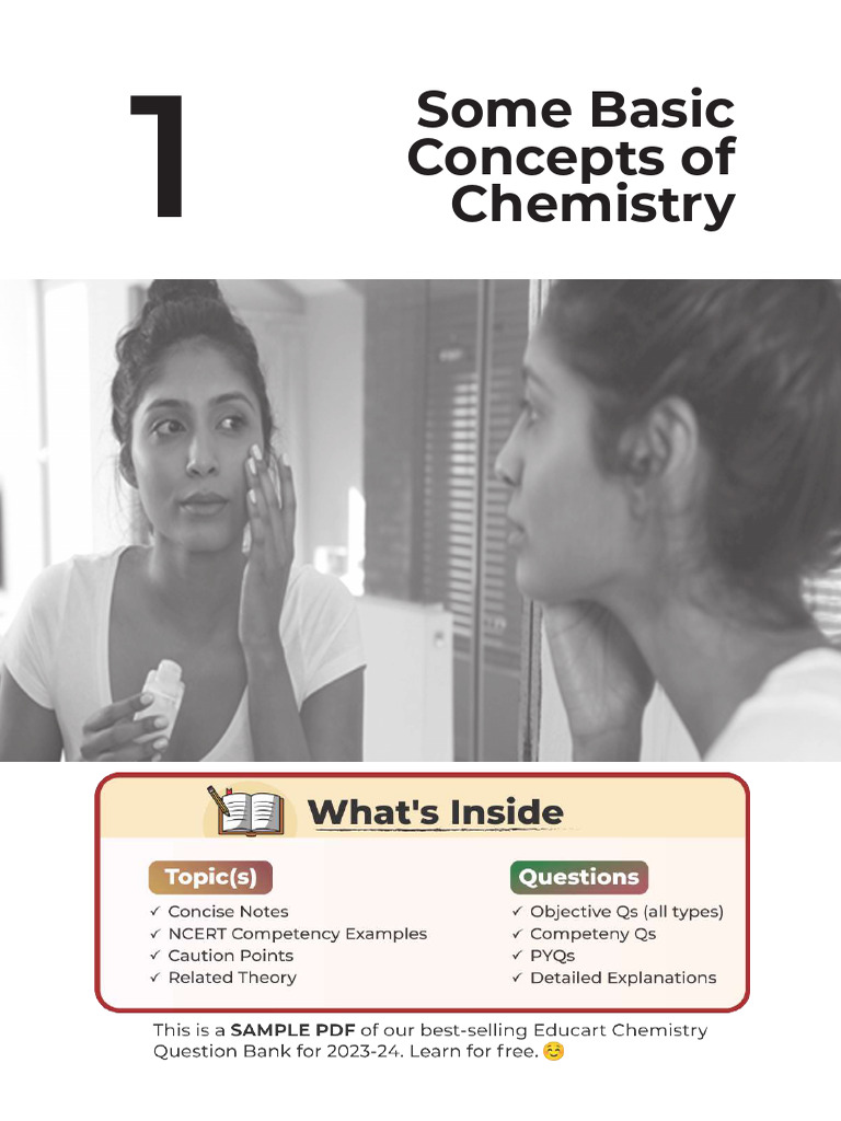 CBSE-XI Chemistry - Chap-1 (Some Basic Concepts of Chemistry) - 1 | PDF | Mole (Unit) | Mixture
