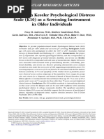K10 Scoring Interpretation Guide | PDF | Sensitivity And Specificity ...
