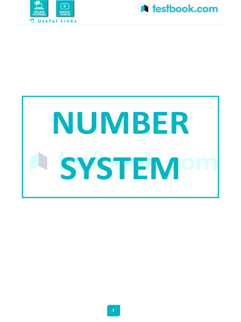 Number System - Question Bank | PDF